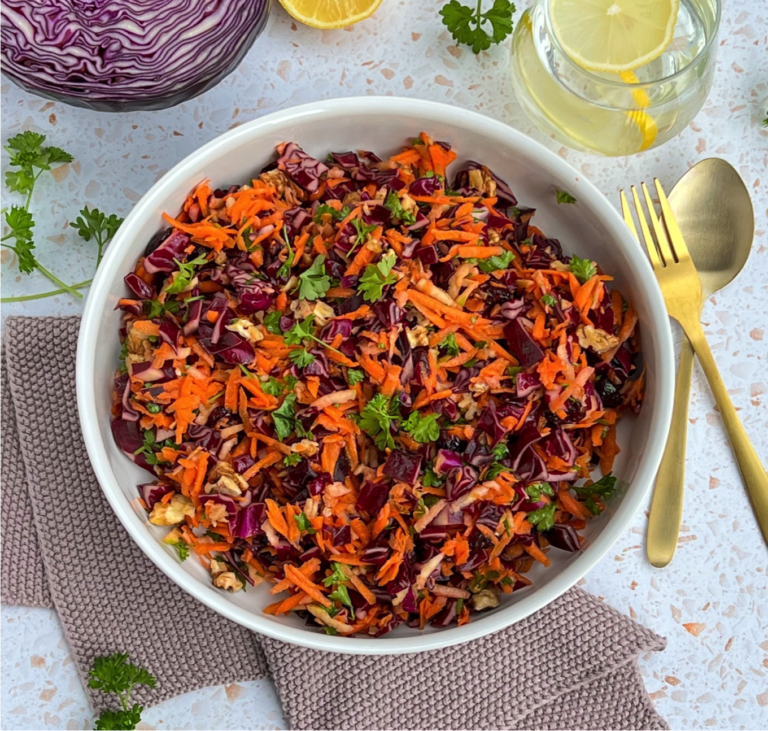 Salade de chou rouge et carottes - Gesondbleiwen by CMCM